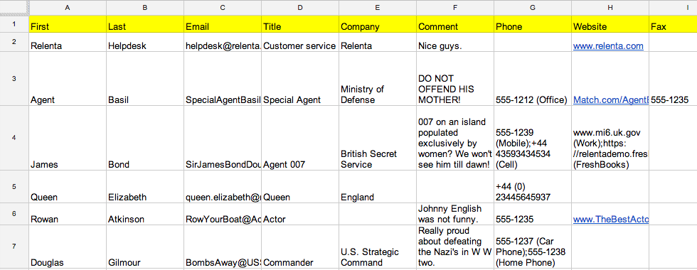 How Do I Import Contacts From A CSV Excel Or VCard File Relenta